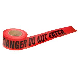 3"x1000 RED 2MIL DO NOT ENTER TAPE BARRICADE POLY - P&I Supply