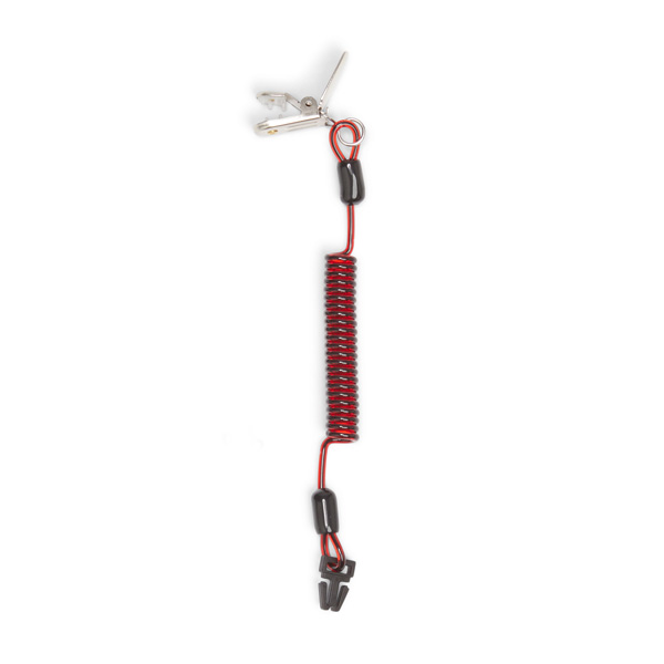 Gripps H01066 Tool Tether 7 -34" 1 lb Rated Coil Micro Loop x Clamp Red ...