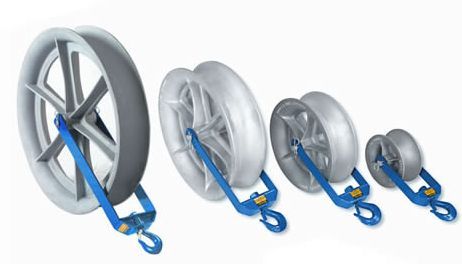 18"x 6" 8000# HOOK SHEAVE, CABLE PULLING - P&I Supply