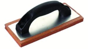 38 9"x 4"x 5/8" FINE CELL FLOAT, RED RUBBER/ALUM - P&I Supply